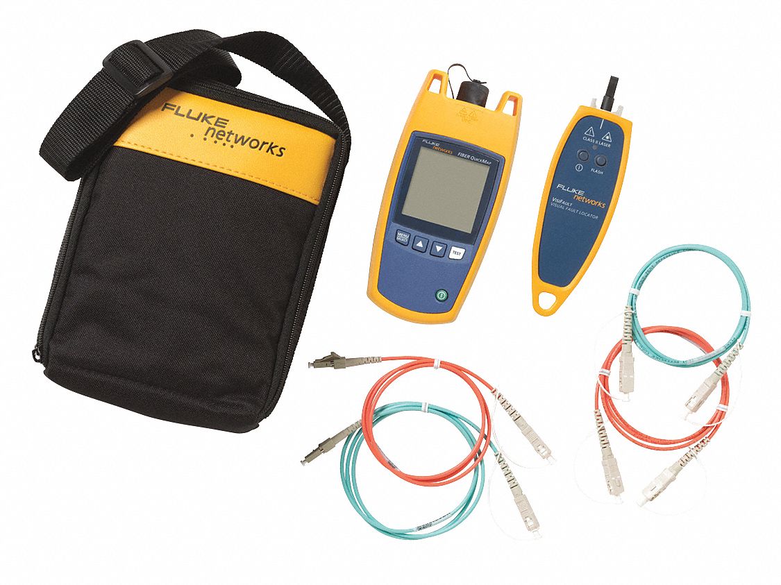 FLUKE NETWORKS, Fiber QuickMap with VisiFault Visual Fault Locator, SC ...