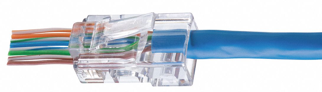 IDEAL, Modular Plug RJ45, Stranded, Modular Plug - 54DV77|85-371 - Grainger