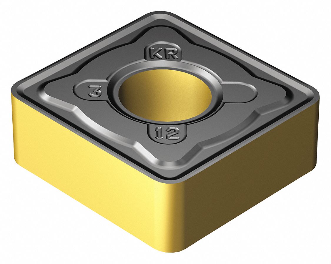 SANDVIK COROMANT, 1/2 in Inscribed Circle, Neutral, Turning Insert ...