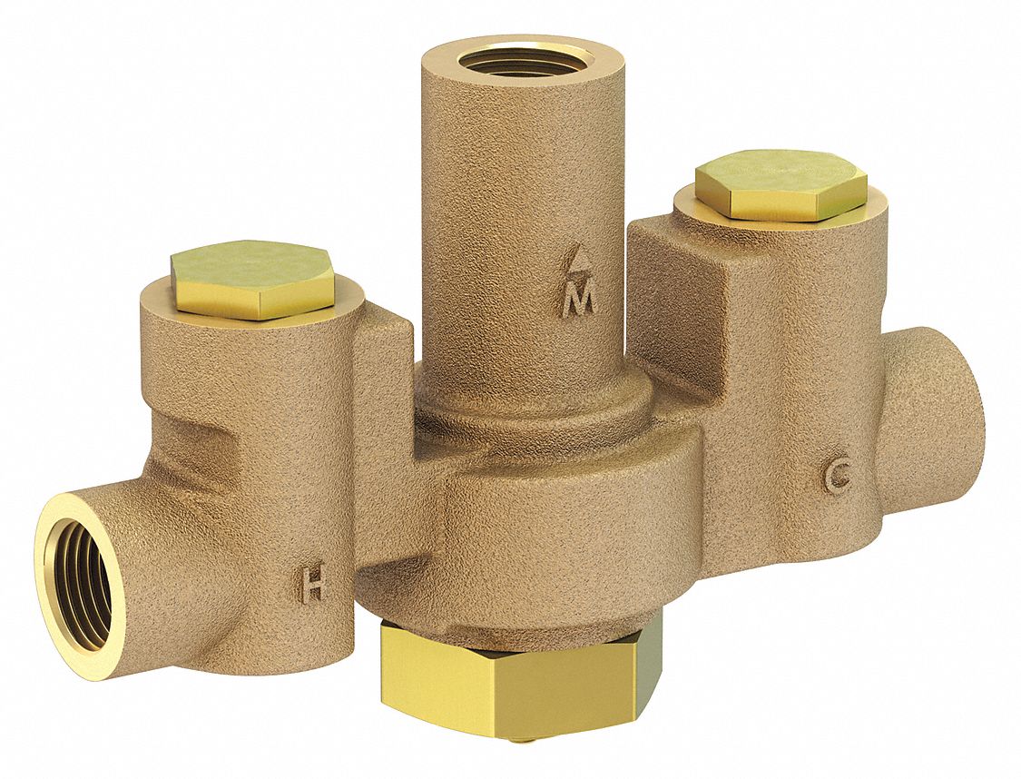 ACORN, 1/2 in Inlet Connection Size, 1/2 in Outlet Connection Size ...