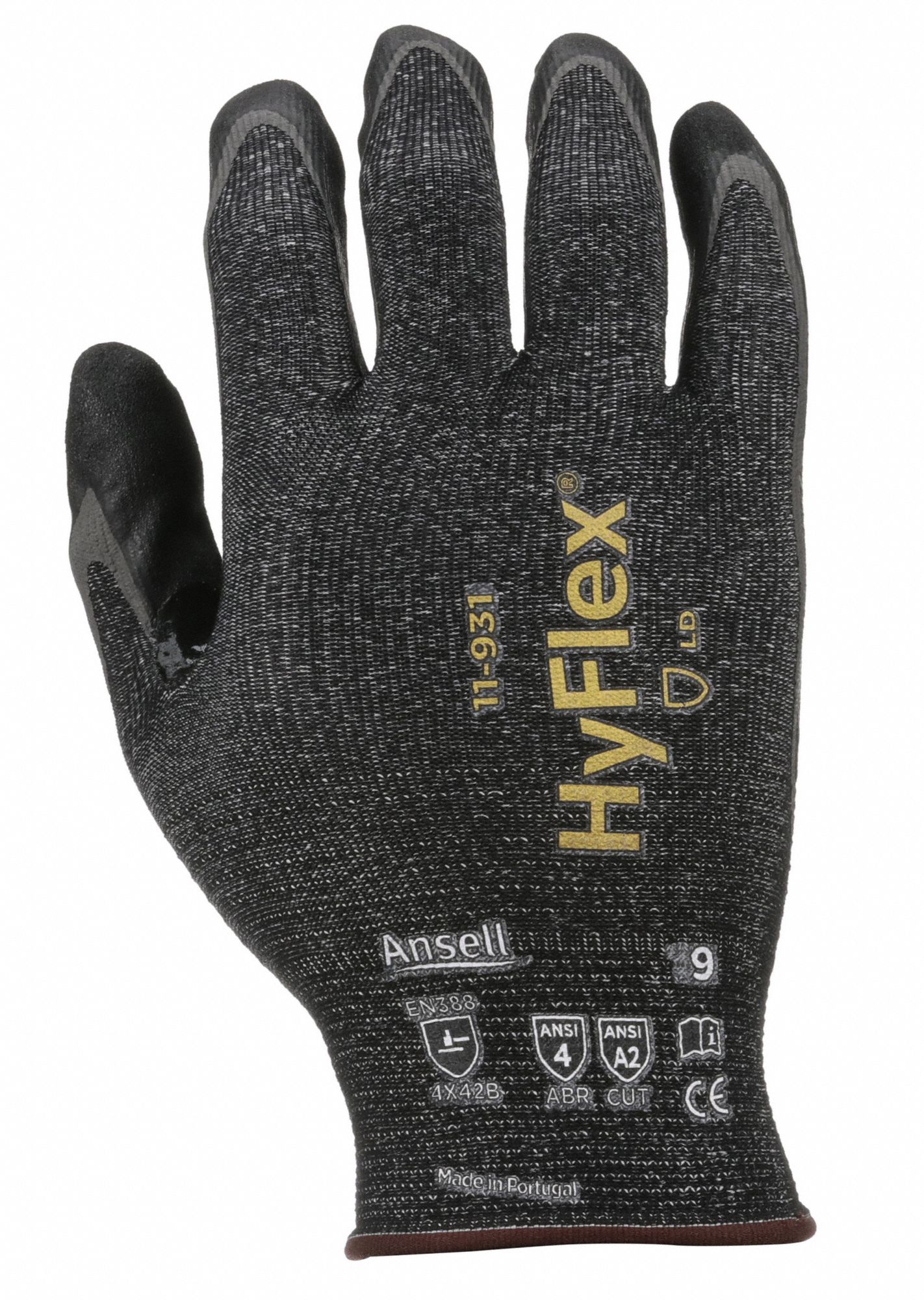 HYFLEX Coated Gloves, 9, 1 PR - 54EK89|11-931 - Grainger