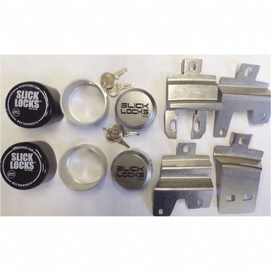 SLICK LOCKS, Stainless Steel, Keyed Alike, Vehicle Lock Kits - 54EP35 ...