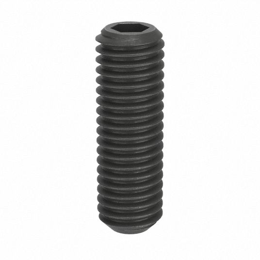 M8x1.25 Thread Size, 25 mm Overall Lg, Socket Set Screw - 54FL06|M07840 ...