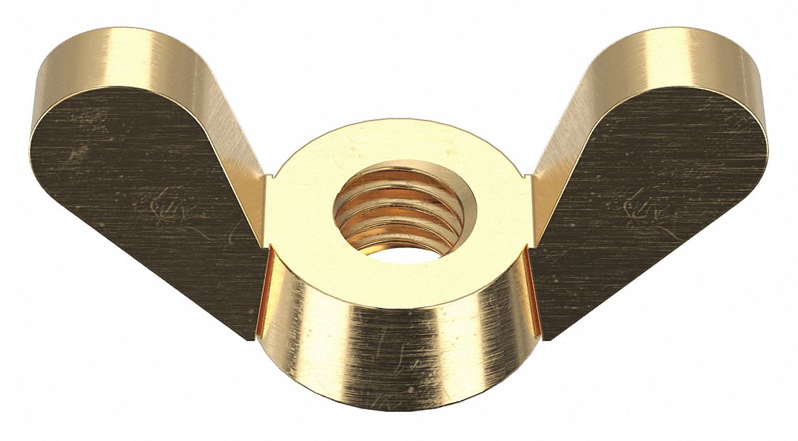 M5x0.80 Thread Size, Steel, Wing Nut - 54FM33|M16250.050.0001 - Grainger