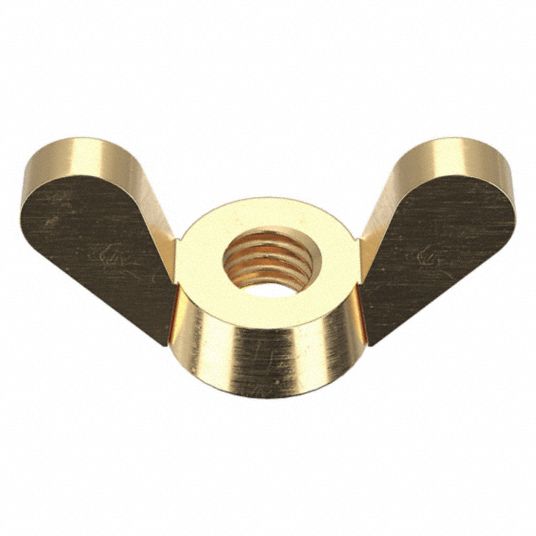 M6x1.00 Thread Size, Steel, Wing Nut - 54FM34|M16250.060.0001 - Grainger