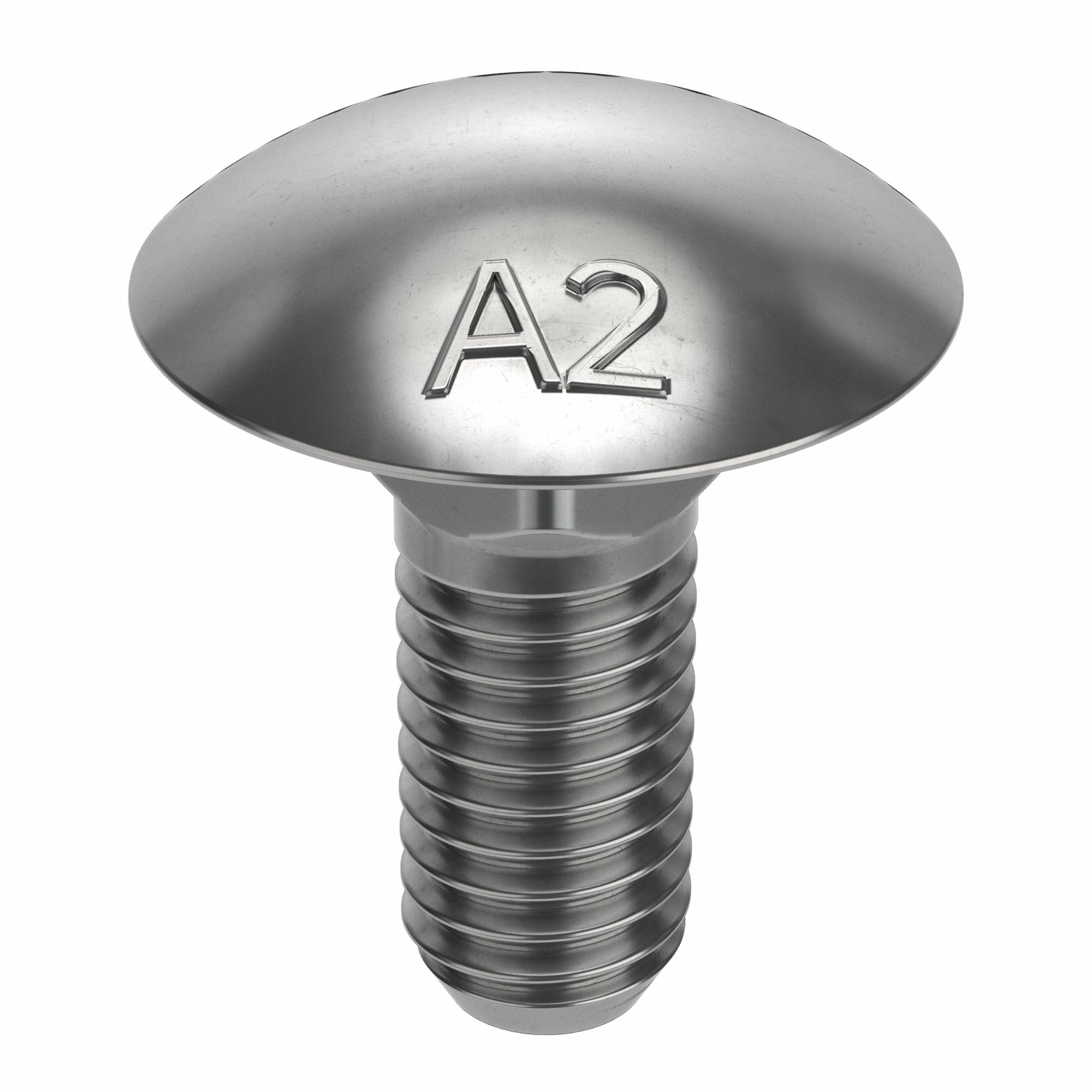 Square Neck, M8x1.25 Thread Size, Carriage Bolt - 54FT78|M51500.080. ...