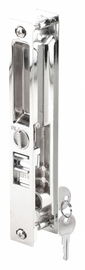 PRIME-LINE, 15/16 in Lg, 15/16 in Wd, Sliding Door Lock - 54FX68|C 1134 ...