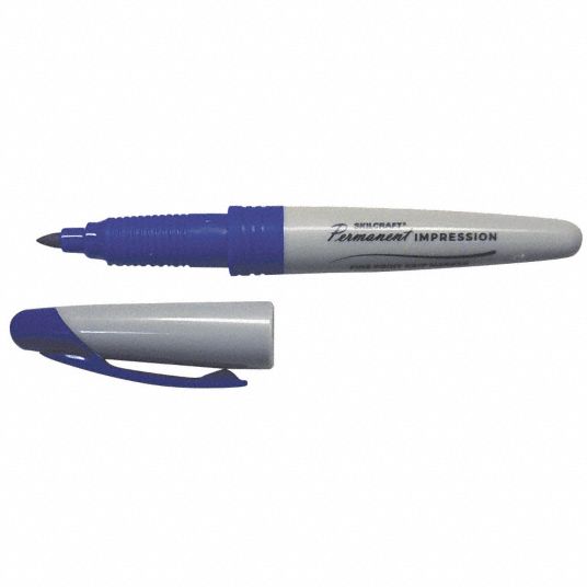 ABILITY ONE, Blue, Capped, Permanent Marker - 54GC35|7520-01-519-4378 ...