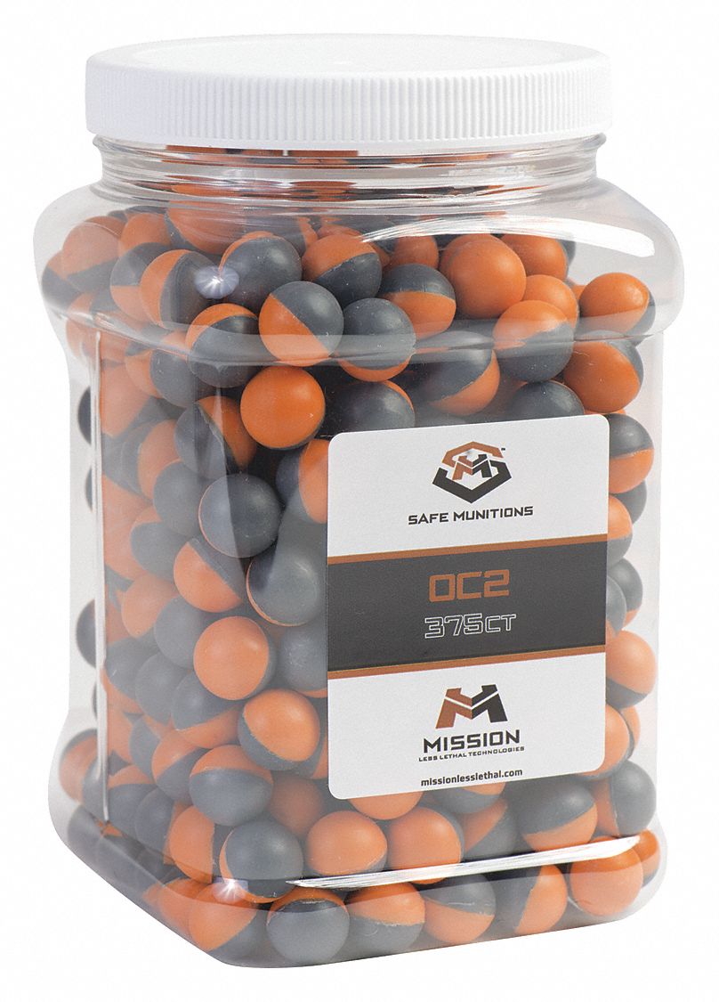 MISSION LESS LETHAL TECHNOLOGIES Pepper Projectiles, No. of Shots 1500 ...