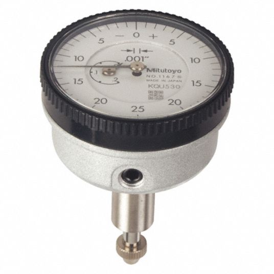 Mitutoyo 0 In To 0 2 In Range Balanced Reading Back Plunger Dial