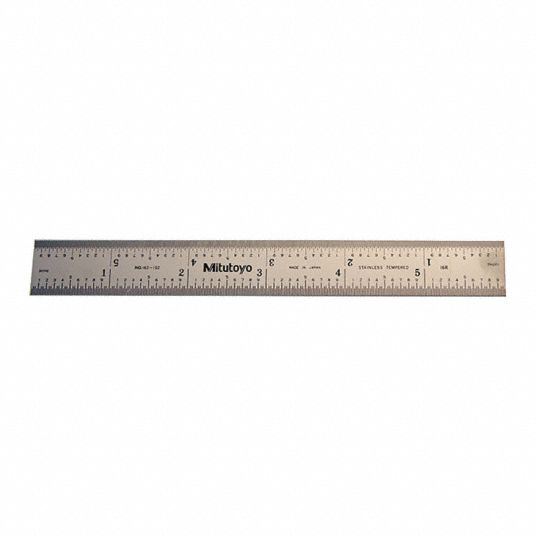 MITUTOYO, 182-102, 6 in, Steel Rule - 54GE60|182-102 - Grainger
