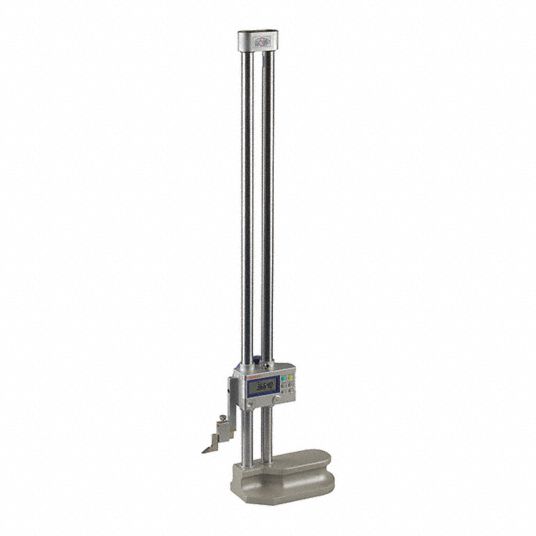 MITUTOYO, 0 in to 24 in /0 mm to 600 mm, Inch/Metric, Digital Height ...