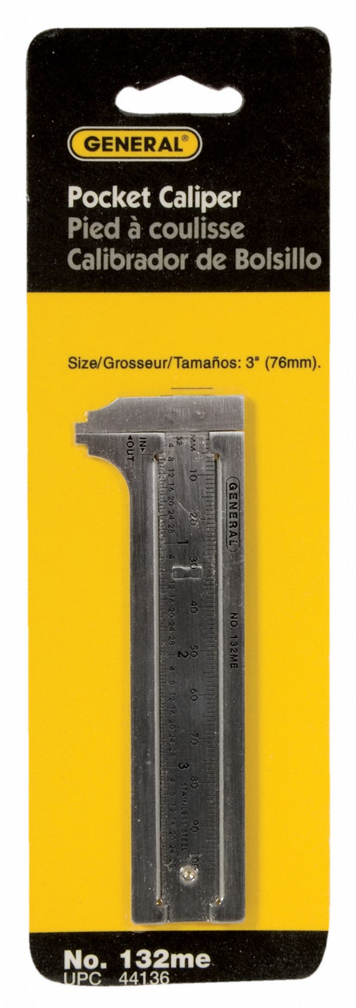 GENERAL TOOLS Pocket Slide Caliper: 0 in to 4 in Range, +/-0.001 in ...