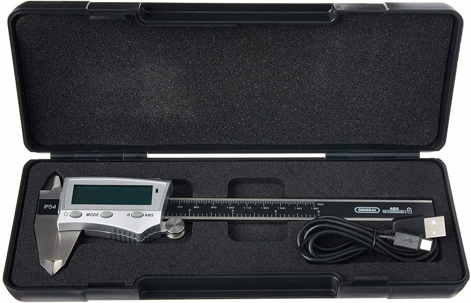 GENERAL TOOLS Fractional-Display Digital Caliper: 0 in to 6 in/0 to 150 ...
