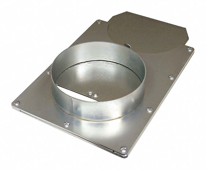4 in Duct, Galvanized Steel Blade, Blast Gate - 54GZ08|BGG04C - Grainger