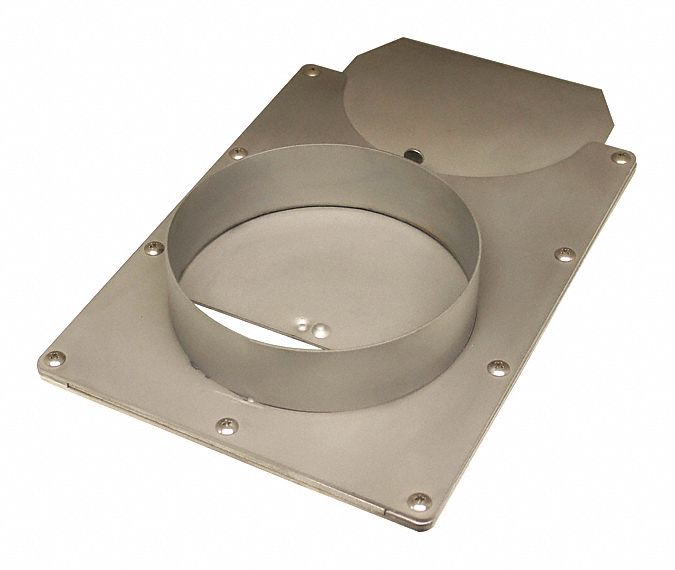 4 in Duct, Stainless Steel Blade, Blast Gate - 54GZ14|BGSS04C - Grainger