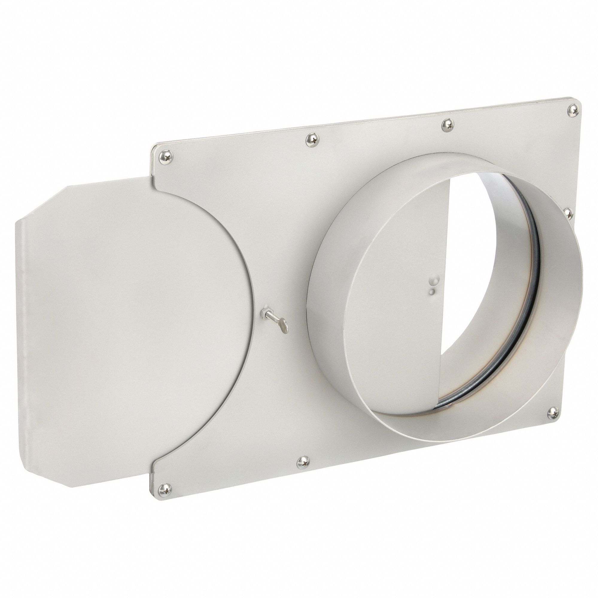 8 in Duct, Stainless Steel Blade, Blast Gate - 54GZ17|BGSS08C - Grainger