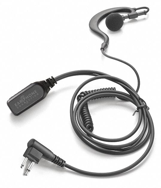 EARPHONE CONNECTION, Fits Motorola, Ear Hook, Earpiece with Microphone ...