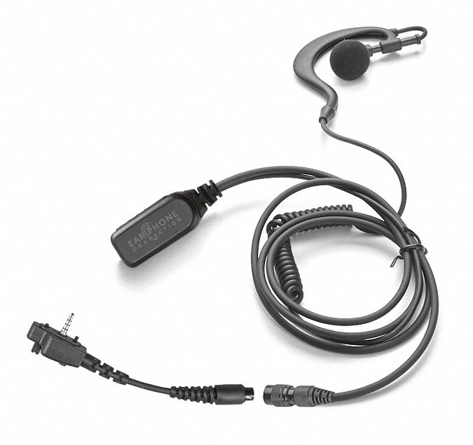 EARPHONE CONNECTION, Fits Vertex Std, Ear Hook, Earpiece - 54HH87 ...