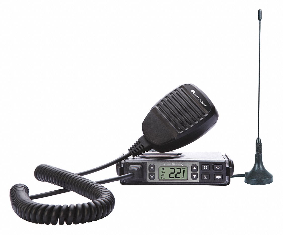 MIDLAND, GMRS, Analog, Vehicle-Mounted Two-Way Radio - 54HR50|MXT105 ...