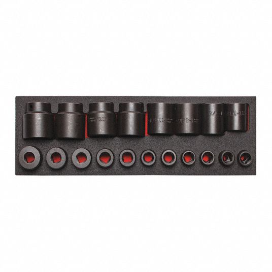 PROTO, 1/2 in Drive Size, Small Set (0-50 pieces) Set Size, Impact ...