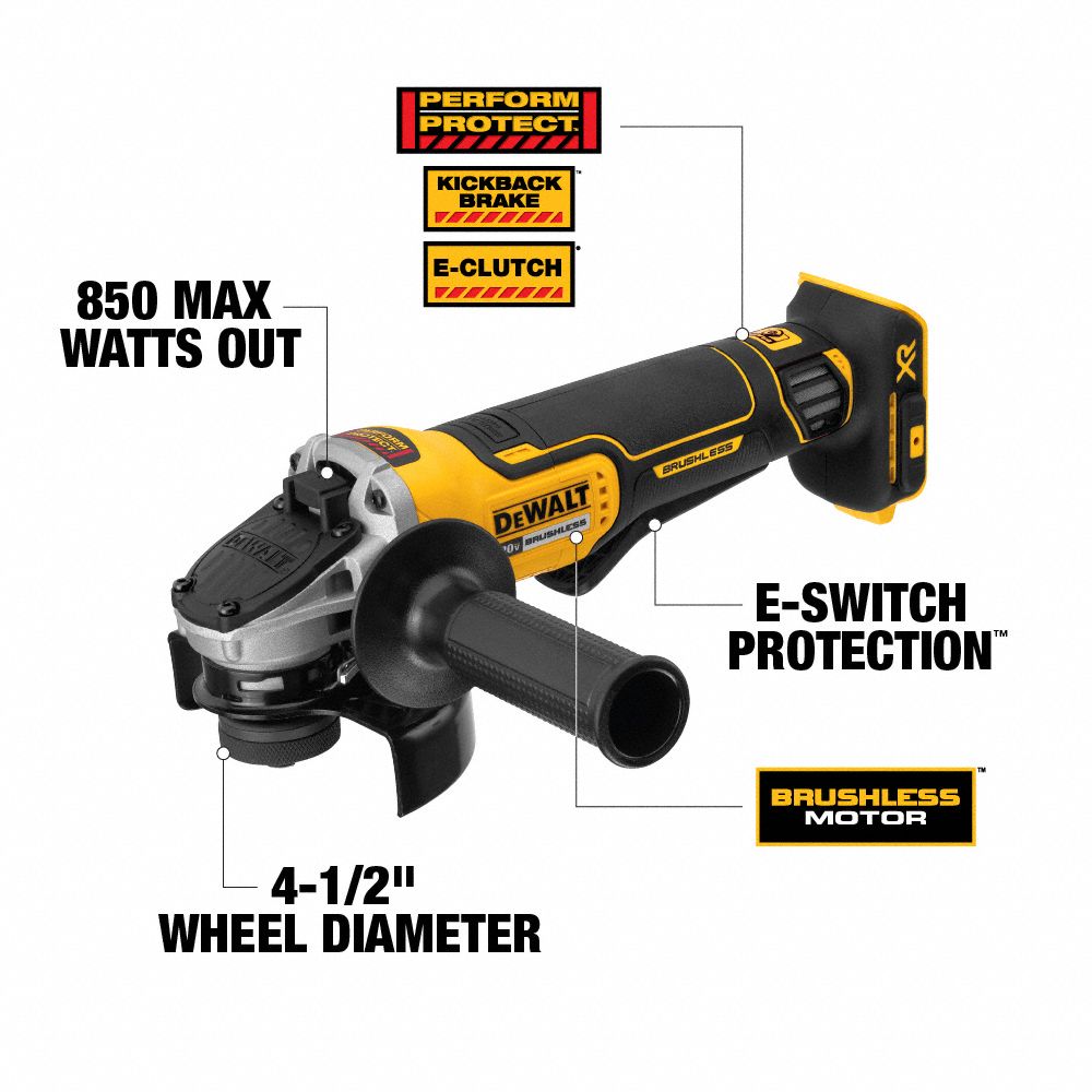 DEWALT Cut-Off Tool: 4 1/2 in Wheel Dia, Trigger, without Lock-On ...