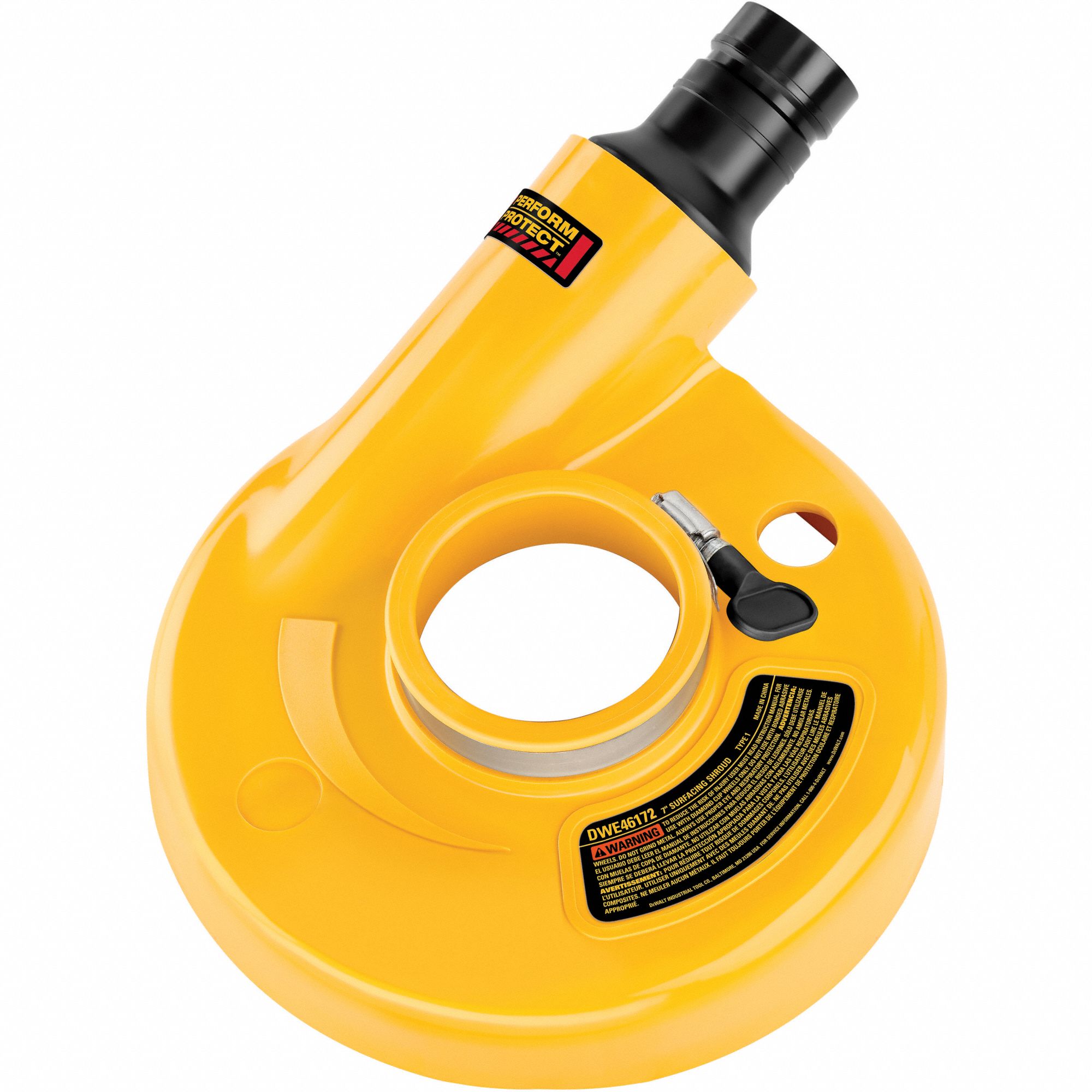 DEWALT Grinding Dust Shroud: For Use With Mfr. No. DWV012 - 54JJ56 ...