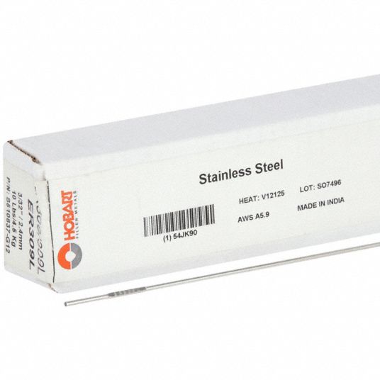 HOBART, Stainless Steel, ER309/309L, TIG Welding Rod - 54JK90|54JK90 ...