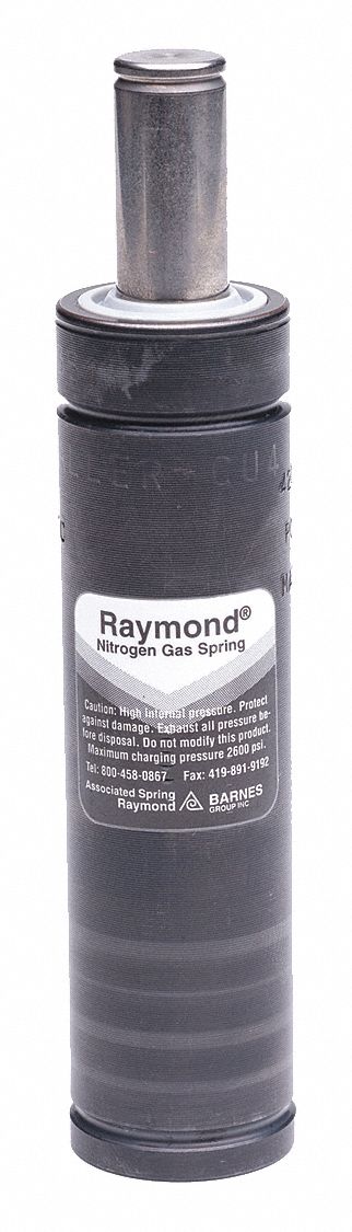 RAYMOND Gas Spring: Heavy Duty Nitrogen, 41,140 lb, Carbon Steel, 7.68 ...