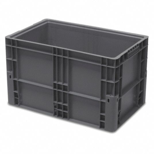 SSI SCHAEFER, 16.9 gal, 24 in x 15 in x 14 in, Straight Wall Container ...