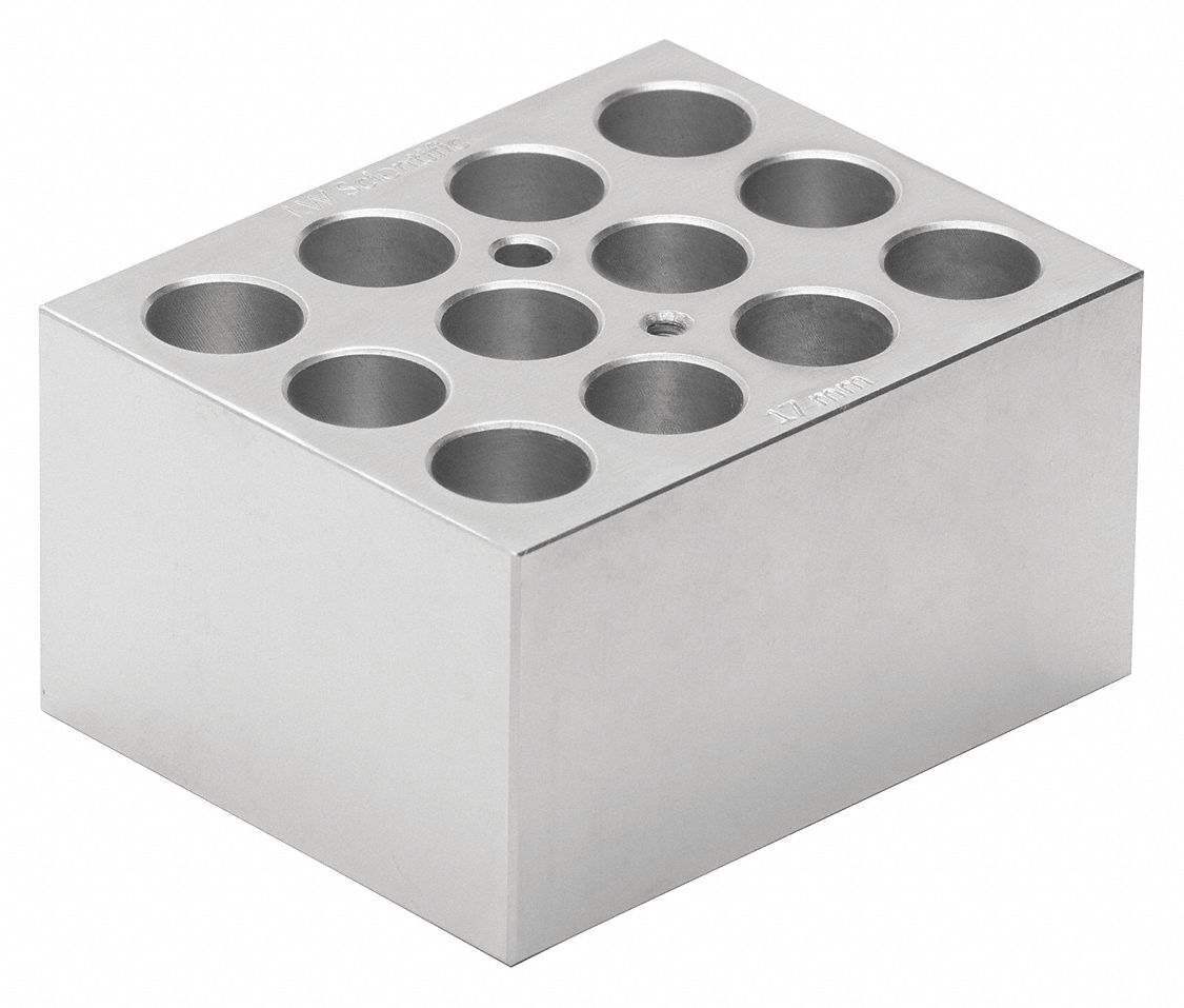 LW SCIENTIFIC, Metal, 3 3/4 in Overall Wd, Heat Block - 54PA82|DBP-12PL ...