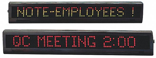 LED Message Display Sign - Grainger