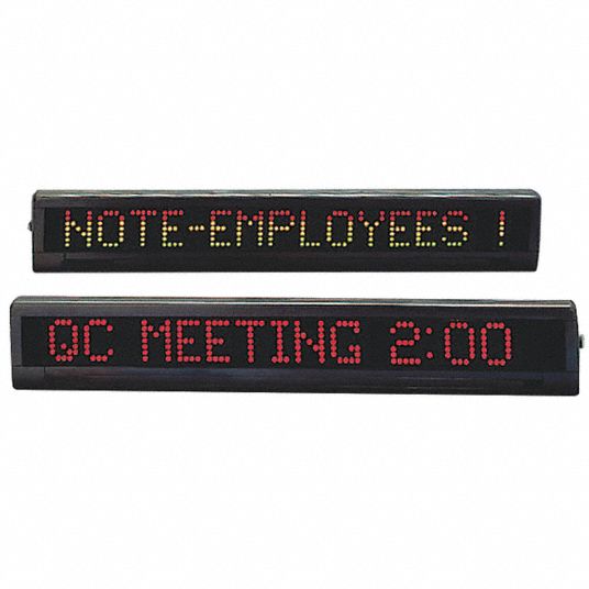 ALPHA SERIES, LED Message Display Sign - 54PK35|10261211 - Grainger