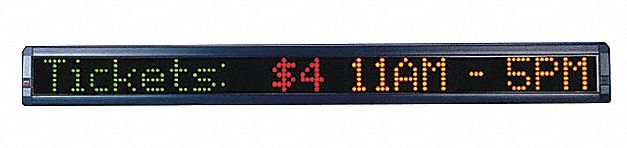 ALPHA SERIES, LED Message Display Sign - 54PK37|10141111 - Grainger