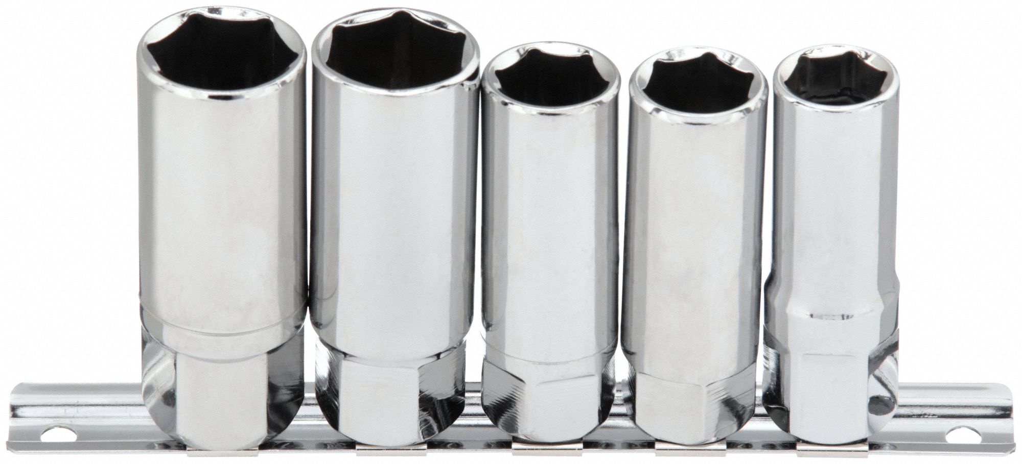 WESTWARD, 1/2 in Drive Size, 5 Pieces, Spark Plug Socket Set - 54PR27 ...