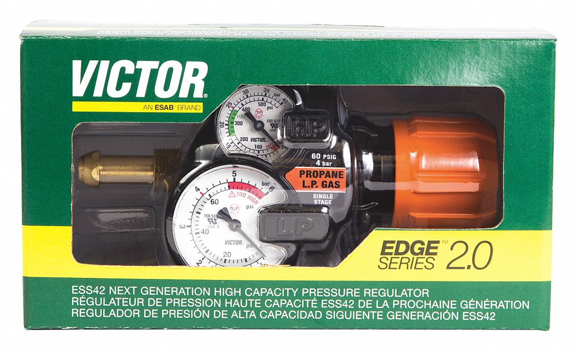 VICTOR, Single Stage, CGA 510 Inlet, Gas Regulator - 54RZ89|0781-3606 ...