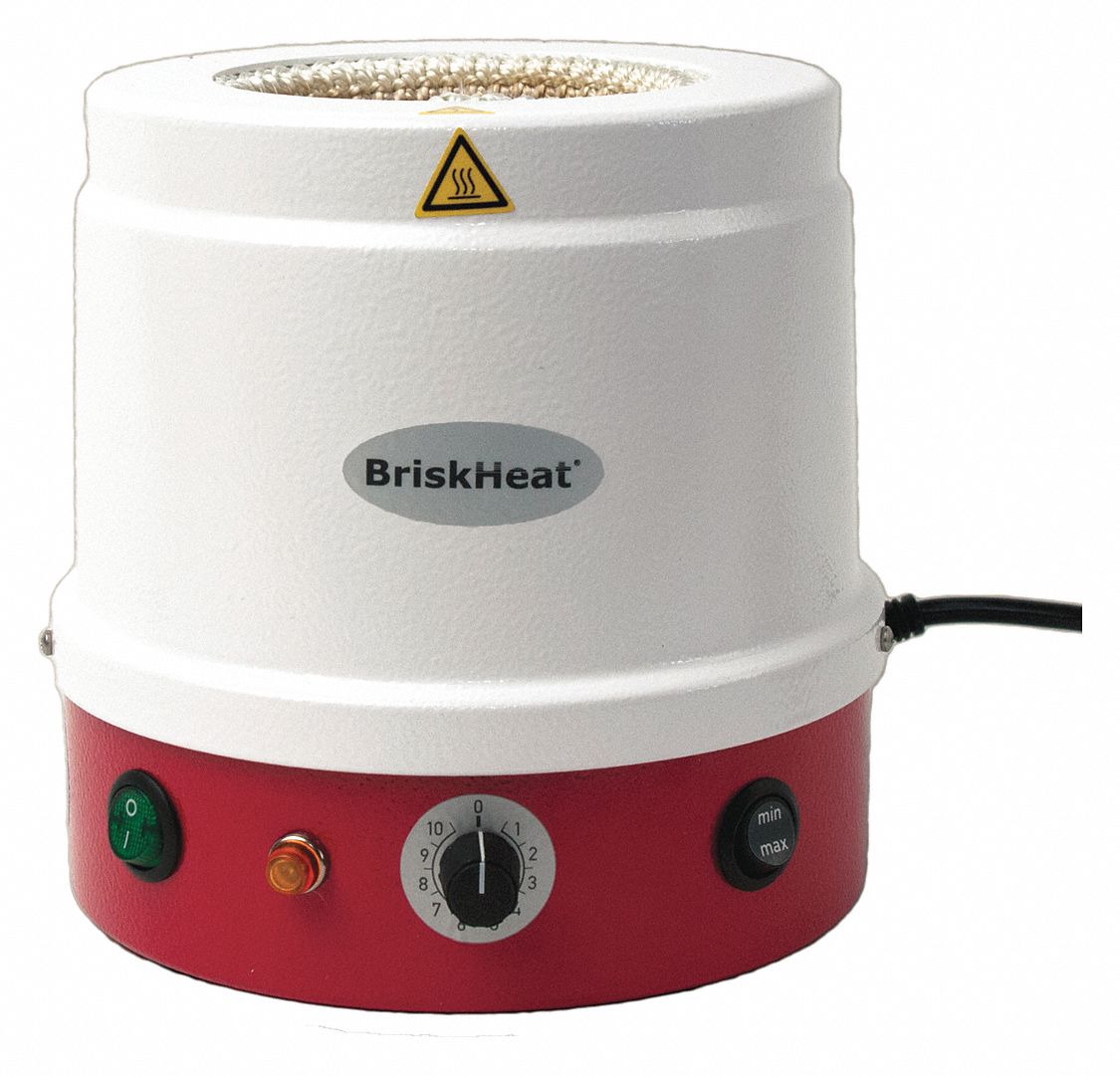 BRISKHEAT, 100 mL Capacity, 110 W Watt - Max, Heating Mantle - 54TA38 ...
