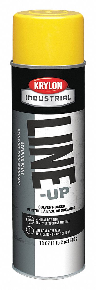 KRYLON INDUSTRIAL Striping Paint: Inverted Paint Dispensing, Highway ...