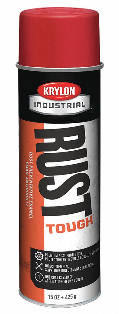 KRYLON INDUSTRIAL SPRAY PAINT,OSHA SAFETY RED,15 OZ. - 12865 ...