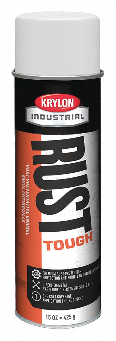 KRYLON INDUSTRIAL Rust Preventative Spray Paint: White, 14 oz Net Wt ...