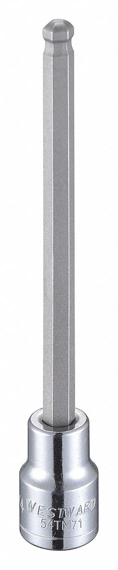 WESTWARD SOCKET BIT,3/8" DR,7MM TIP,HEX - Socket Bits - EBP54TM71 ...