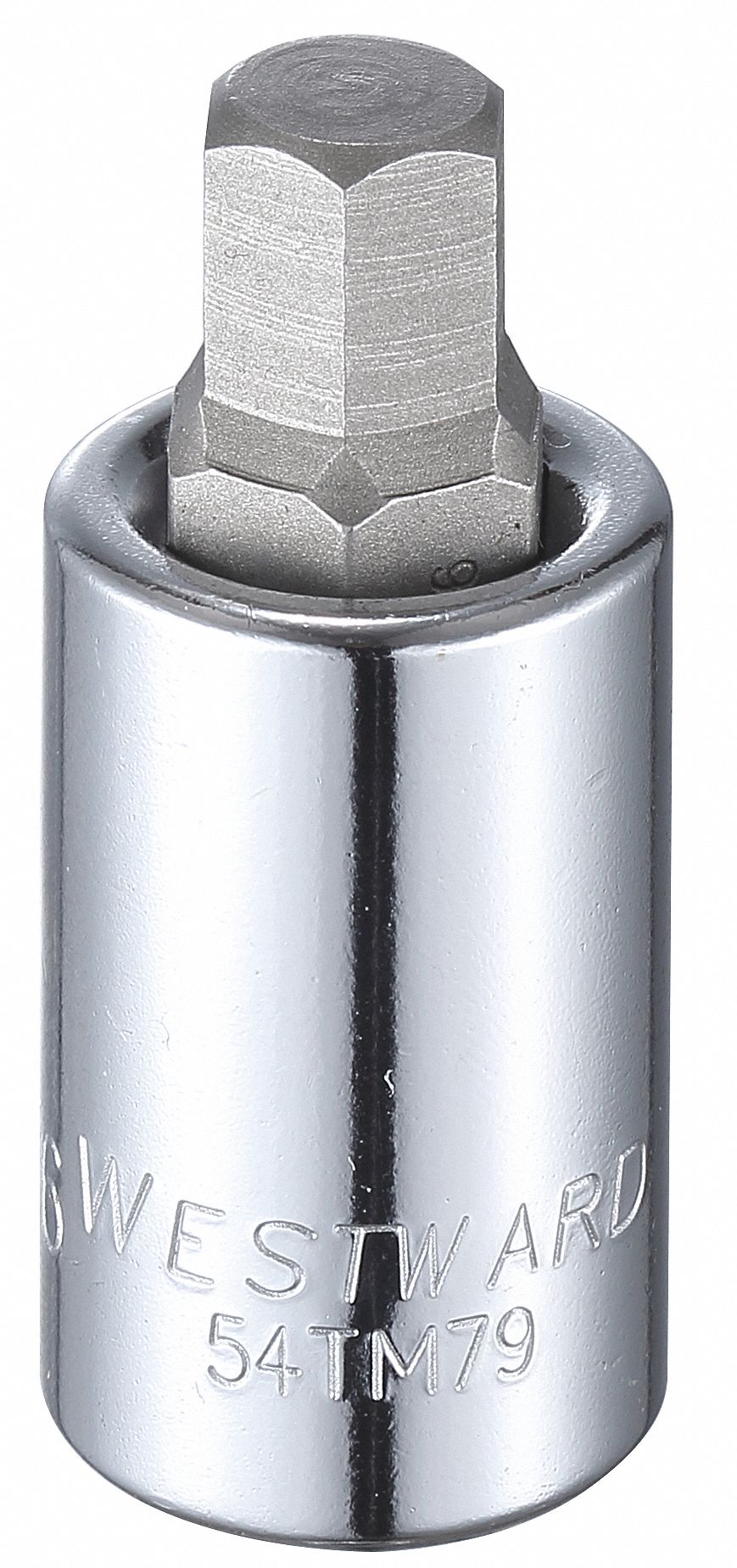 WESTWARD Dado con Punta Hexagonal, Impulsor 1/2", Tamaño de la Punta 7/ ...