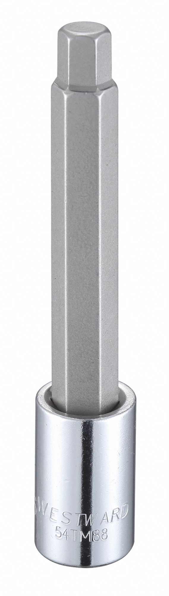 WESTWARD Dado con Punta Hexagonal, Impulsor 1/2", Tamaño de la Punta 7/ ...