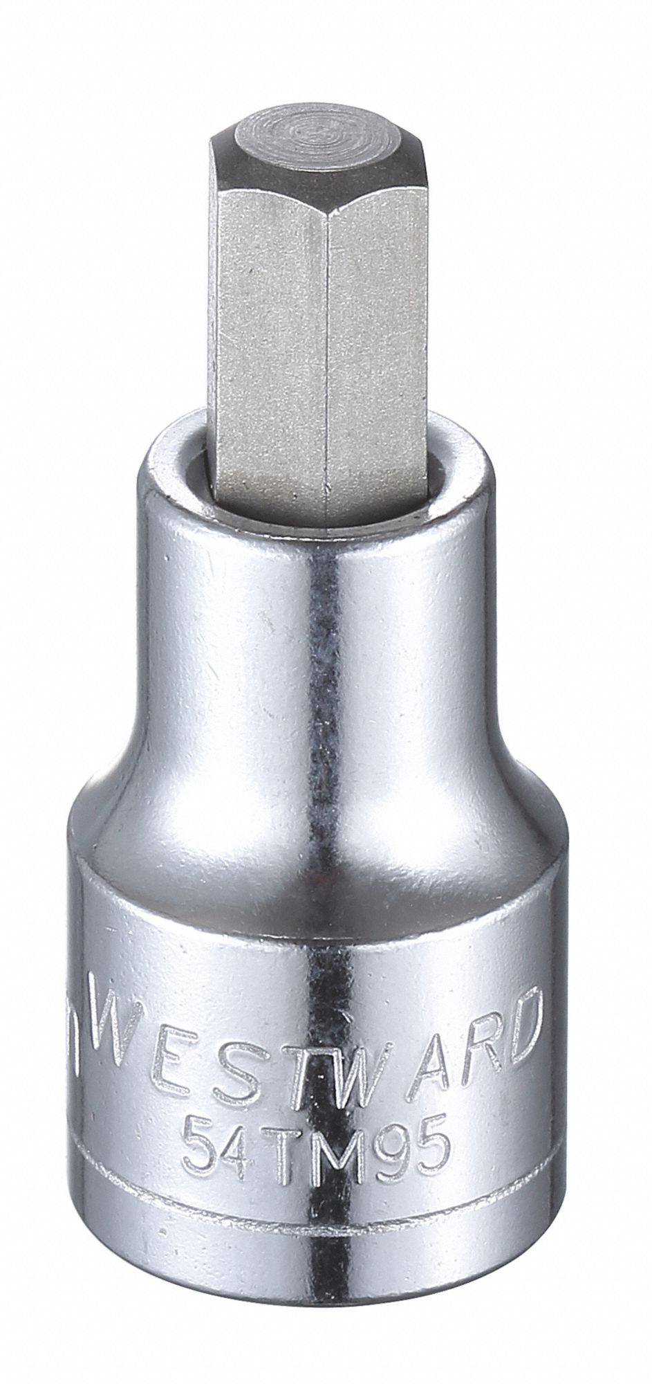 WESTWARD Socket Bit: 1/2 in Drive Size, Hex Tip, 10 mm Tip Size, 2 1/4 ...