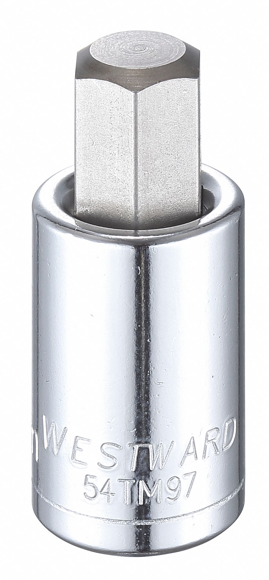 WESTWARD Socket Bit: 1/2 in Drive Size, Hex Tip, 14 mm Tip Size, 2 1/4 ...