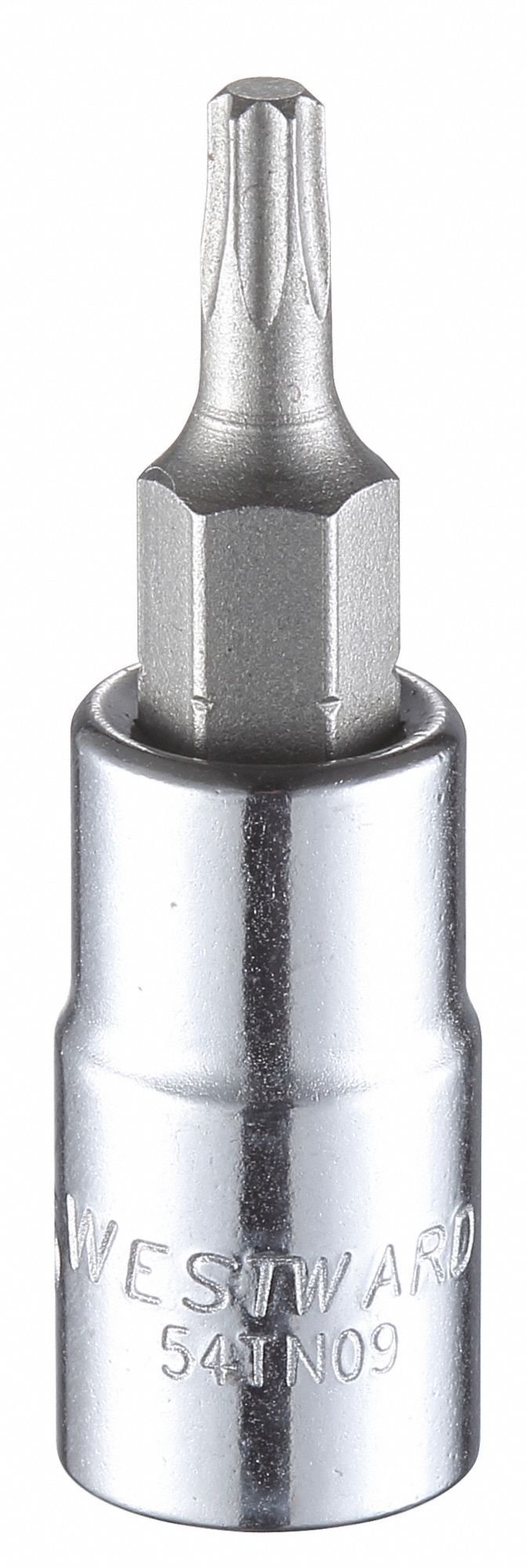 WESTWARD Socket Bit: 1/4 in Drive Size, Torx Tip, T15 Tip Size, 1 1/2 ...