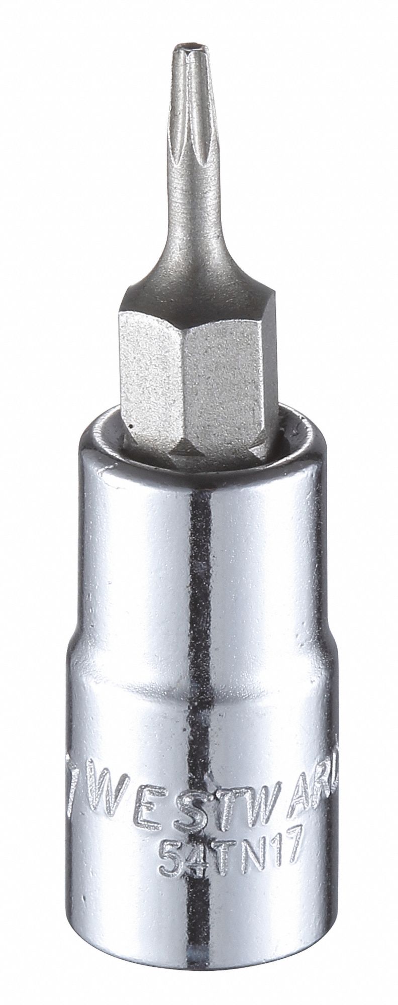 WESTWARD Socket Bit: 1/4 in Drive Size, Torx Tip, T7 Tip Size, 1 1/2 in ...