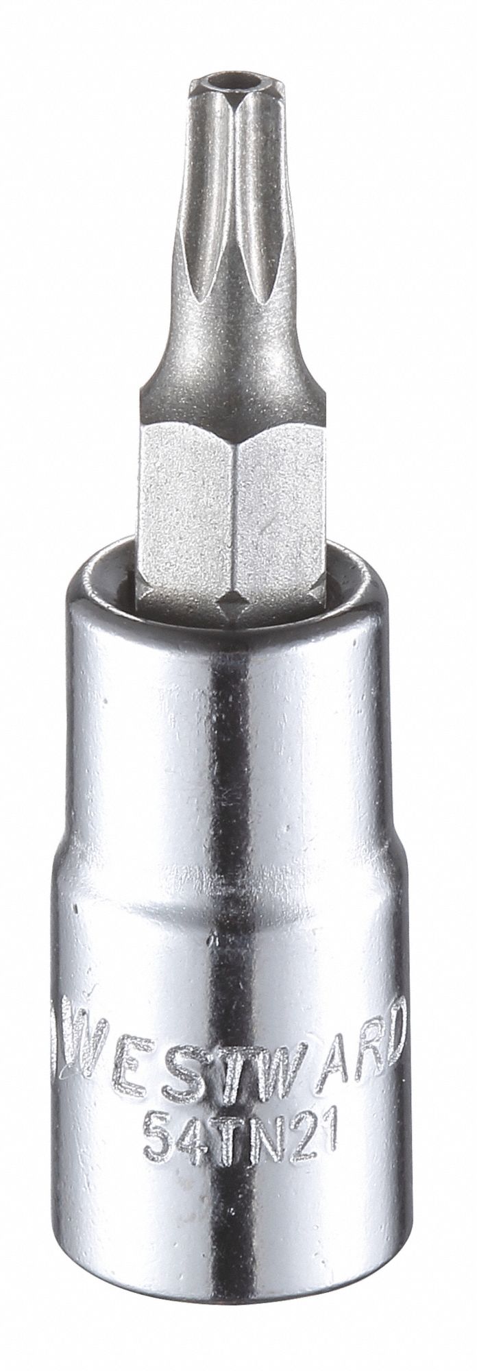WESTWARD Socket Bit: 1/4 in Drive Size, Tamper Resistant Torx Tip, T20 ...