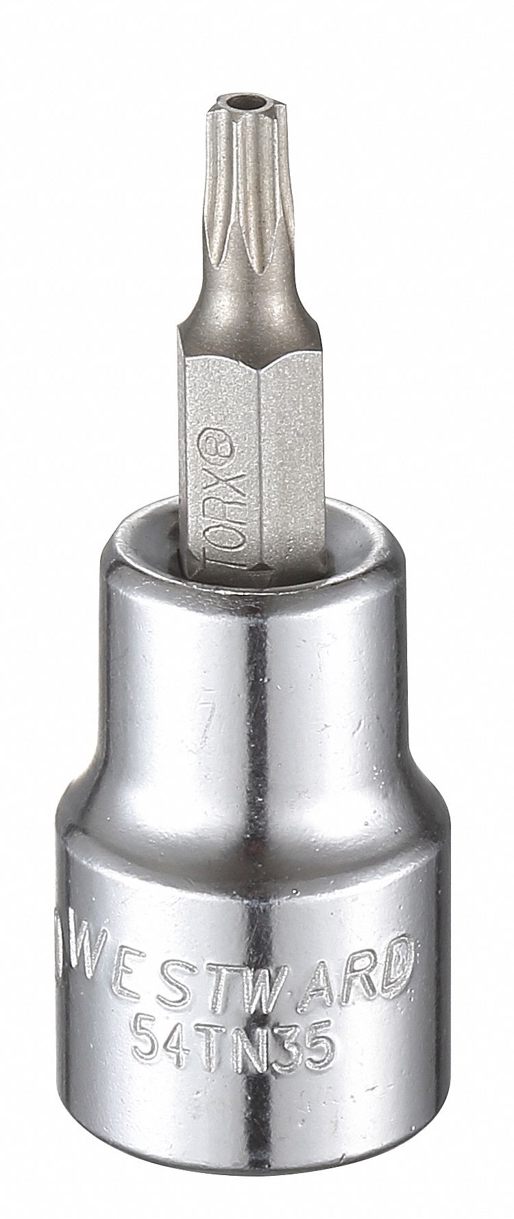WESTWARD Socket Bit: 3/8 in Drive Size, Tamper Resistant Torx Tip, T20 ...