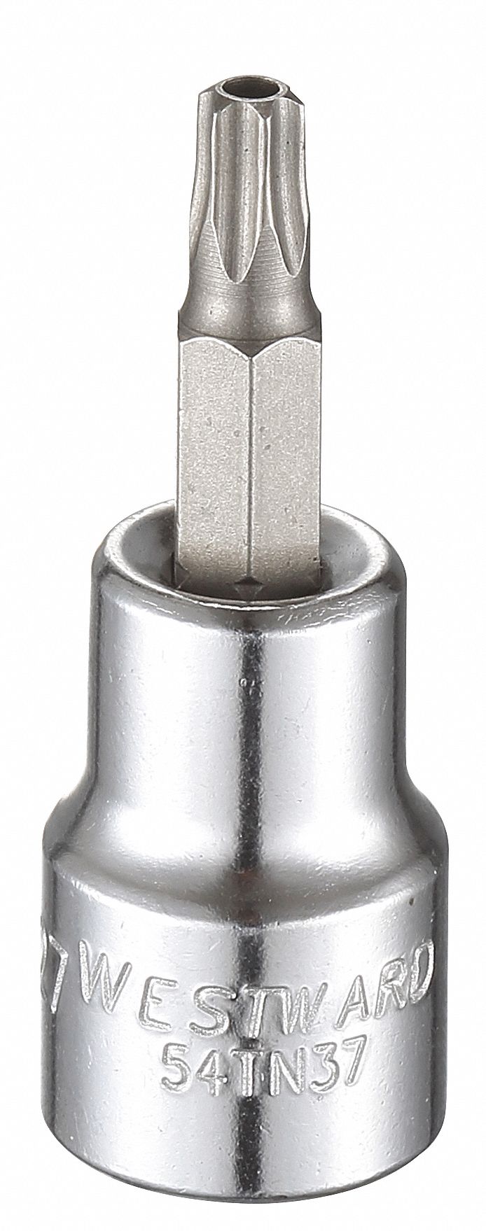 WESTWARD Socket Bit: 3/8 in Drive Size, Tamper Resistant Torx Tip, T27 ...